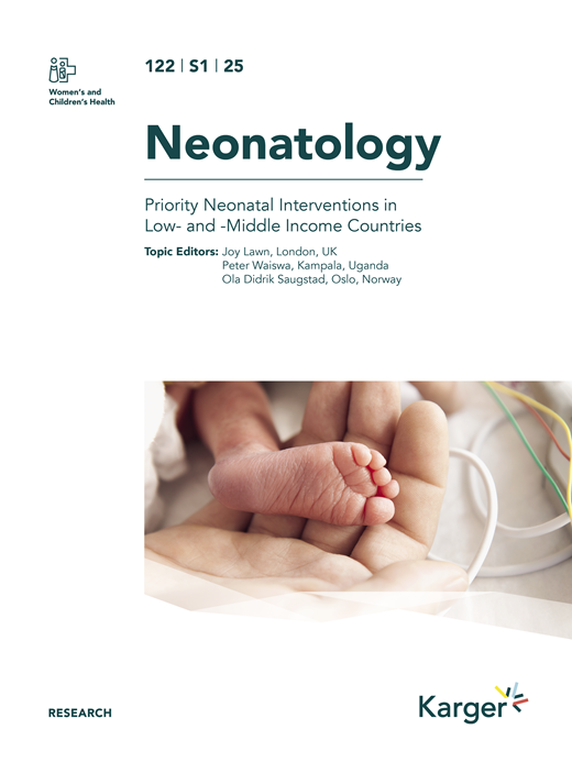 Volume 122 Issue Suppl. 1 | Neonatology | Karger Publishers